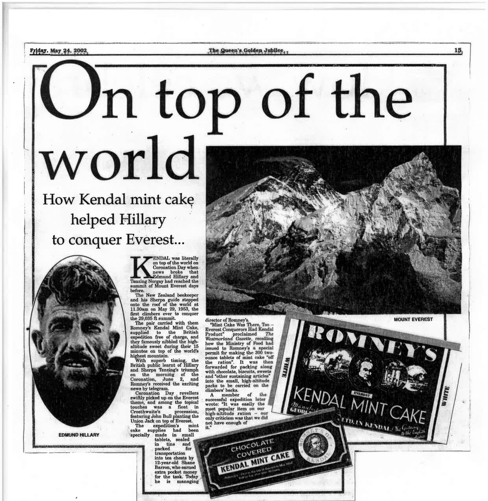 How Kendal Mint Cake helped Hillary to conquer Everest